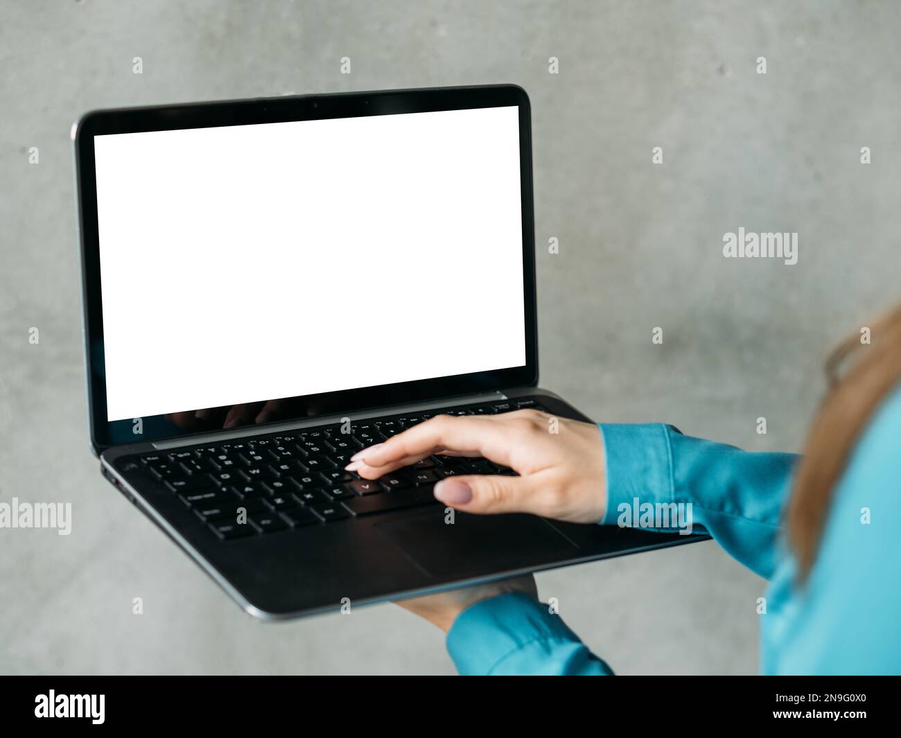 online work computer mockup network search Stock Photo - Alamy