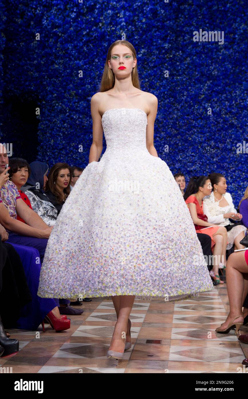 A model wears a creation by fashion designer Ralf Simons for Dior's ...
