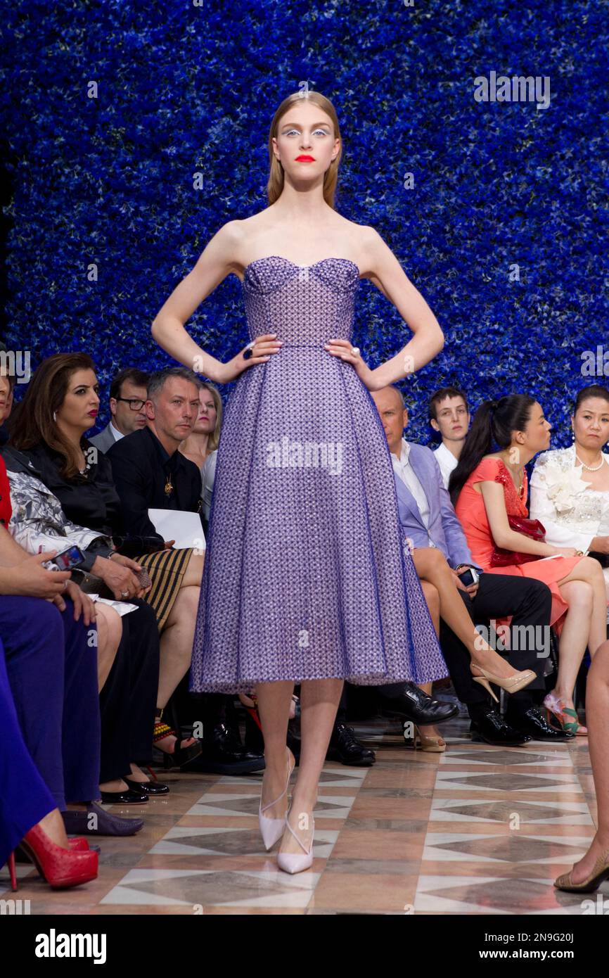 A model wears a creation by fashion designer Ralf Simons for Dior's ...
