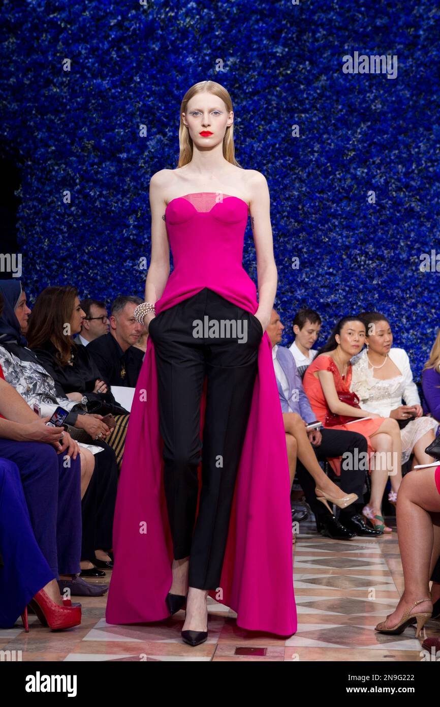 A model wears a creation by fashion designer Ralf Simons for Dior's ...