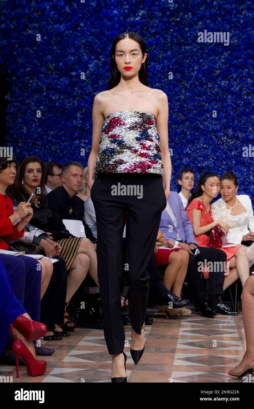 A model wears a creation by fashion designer Ralf Simons for Dior's ...