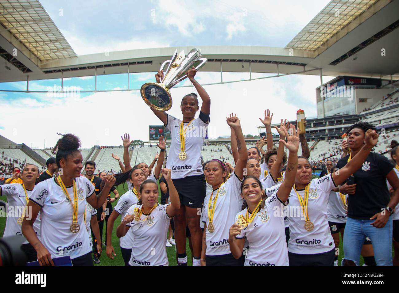 SÃO PAULO, SP - 12.02.2023: CORINTHIANS X FLAMENGO - Corinthians women ...