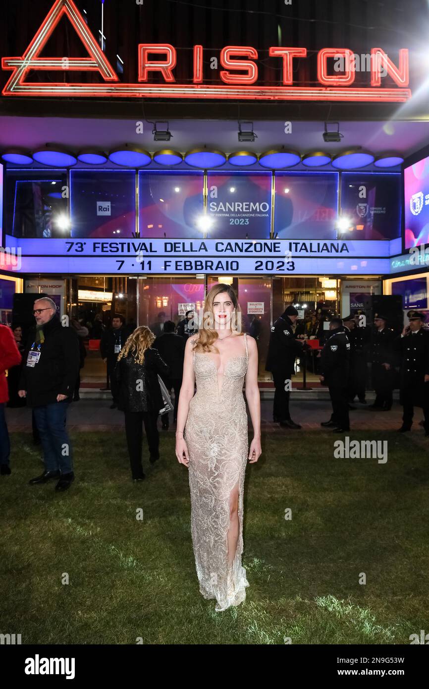 Francesca Ferragni (Chiara FerragniÕs sister) 73rd Edition of Sanremo ...