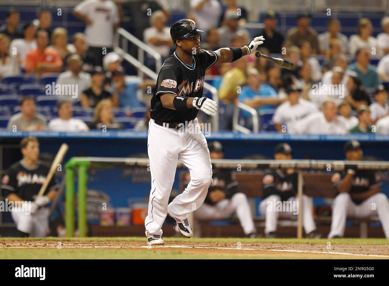 Miami Marlins' Hanley Ramirez during a MLB baseball game in Miami ...