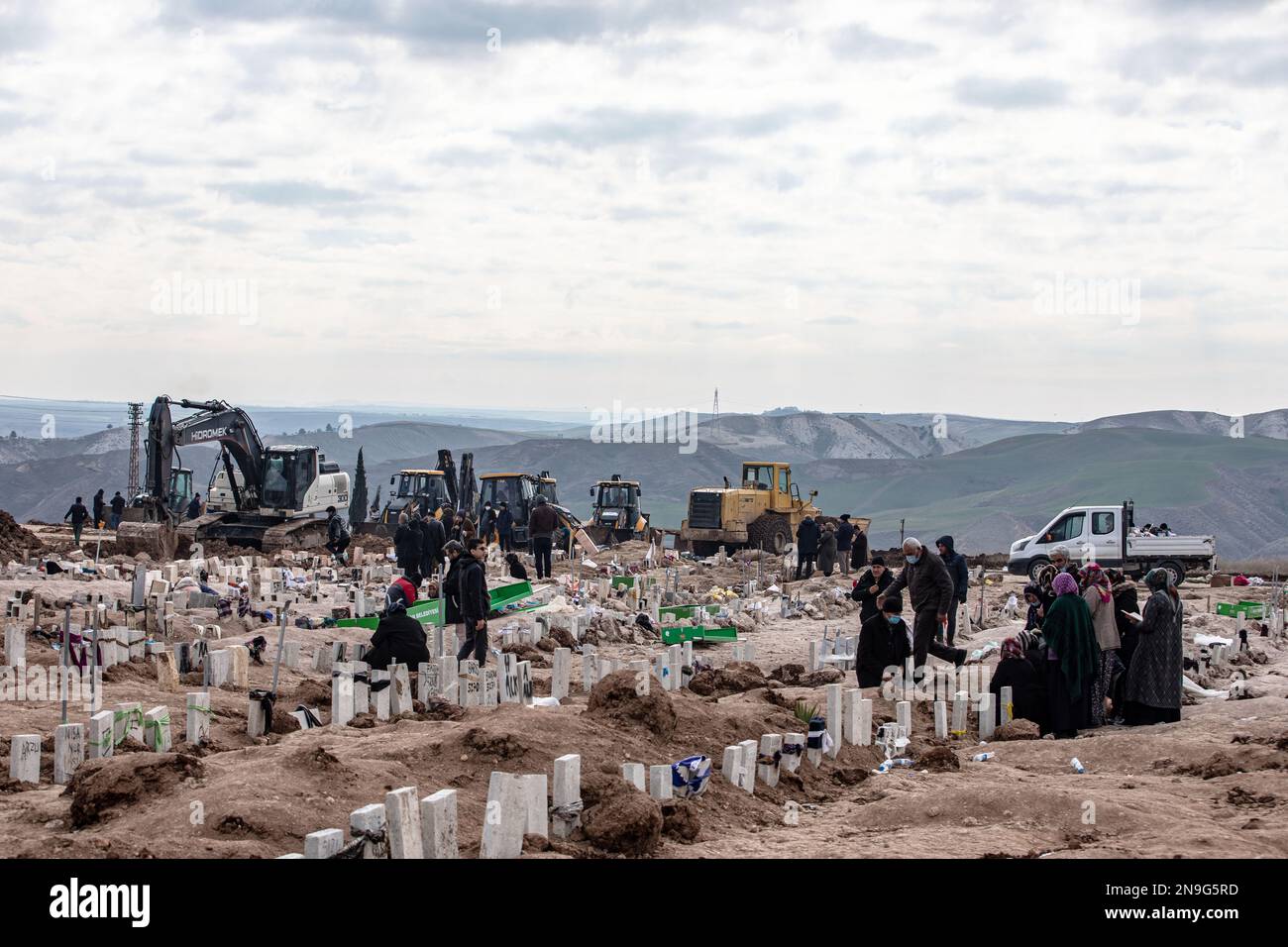 Graves show devastating loss in Turkey Earthquake. Turkey and Syria ...