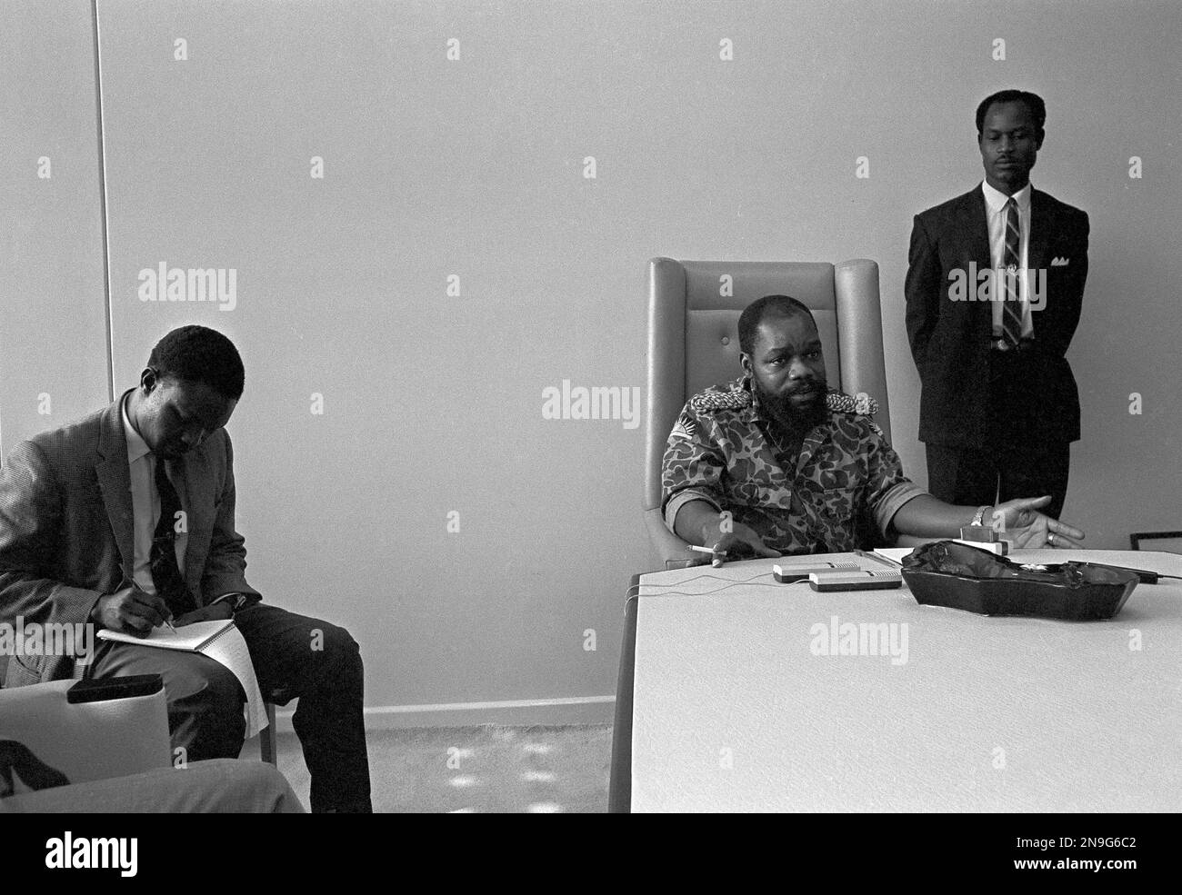 The new head of the Nigerian breakaway state of Biafra, Lt. Col ...