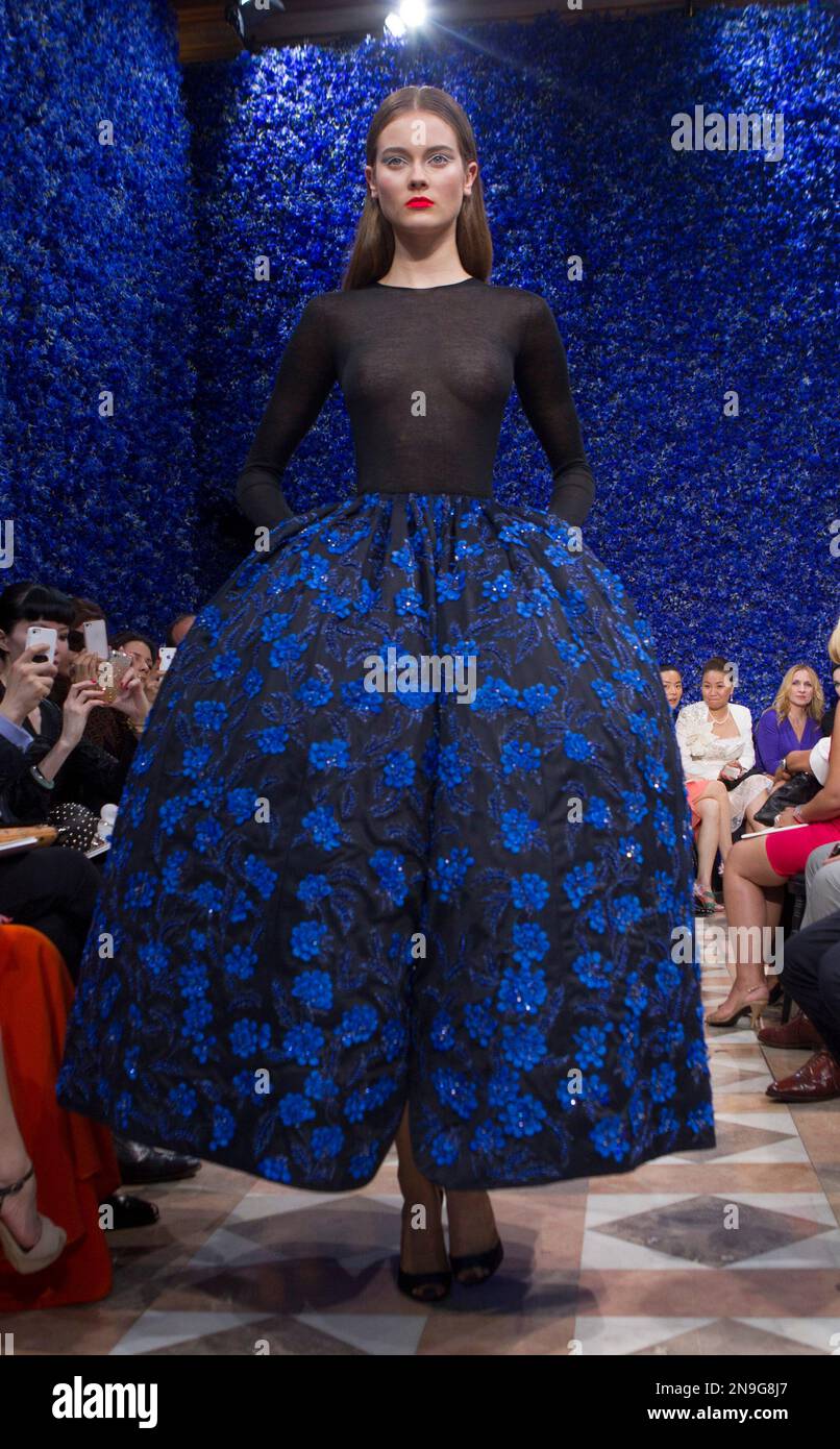 EDS NOTE NUDITY - A model wears a creation by fashion designer Ralf ...