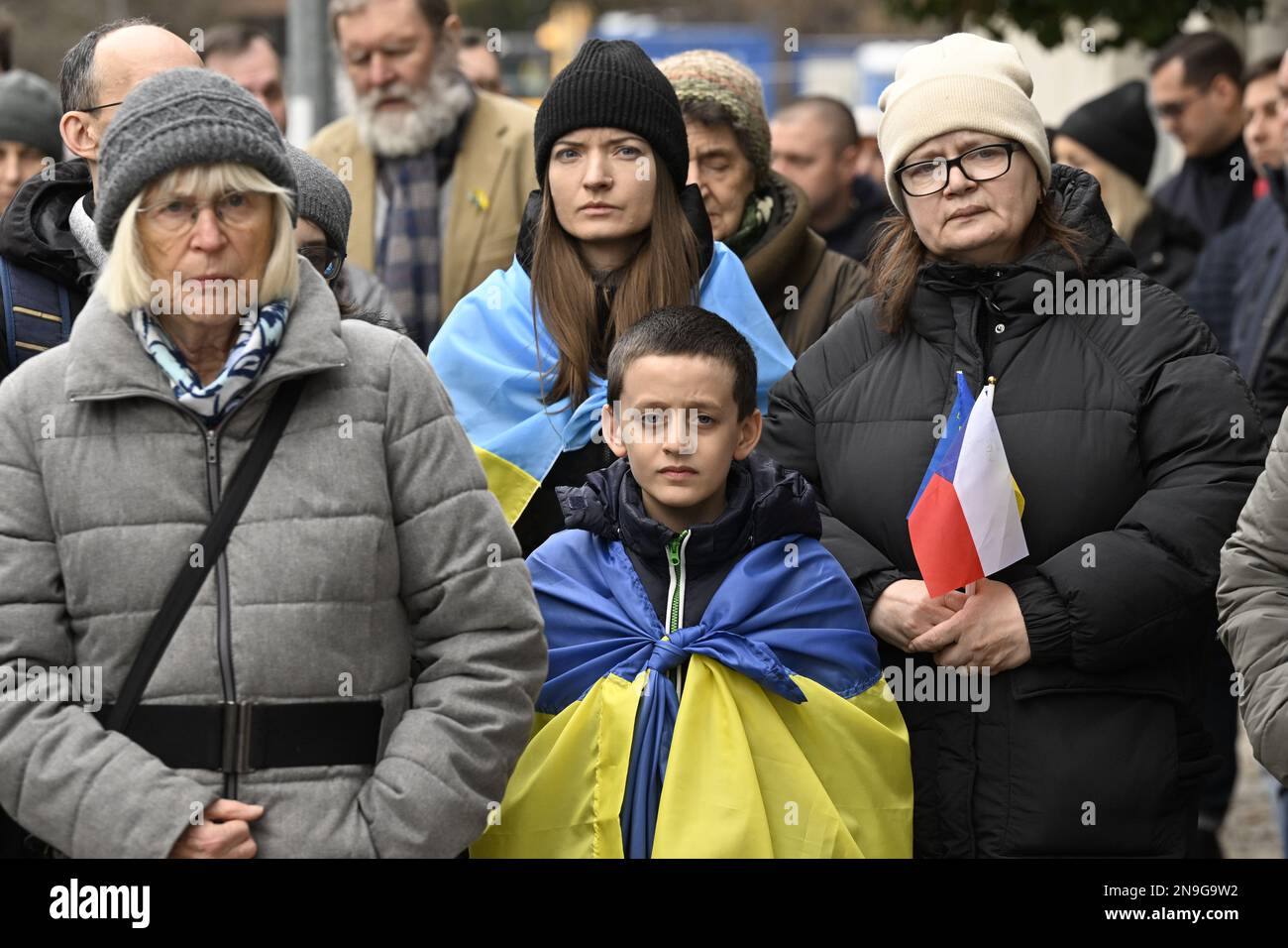 Prague, Czech Republic. 12th Feb, 2023. Public gathering with prayers ...