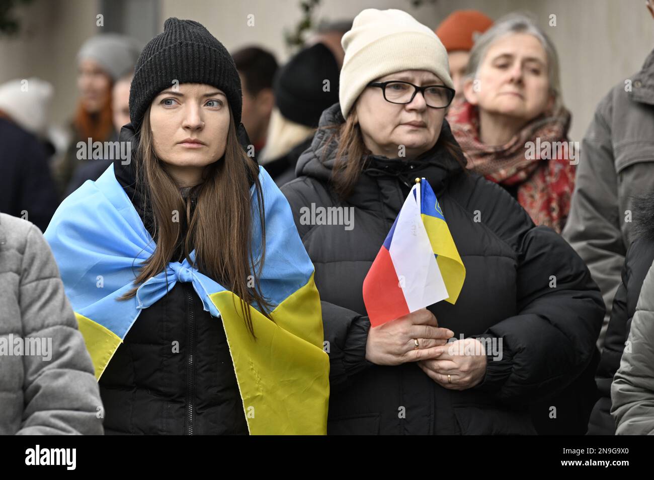 Prague, Czech Republic. 12th Feb, 2023. Public gathering with prayers ...