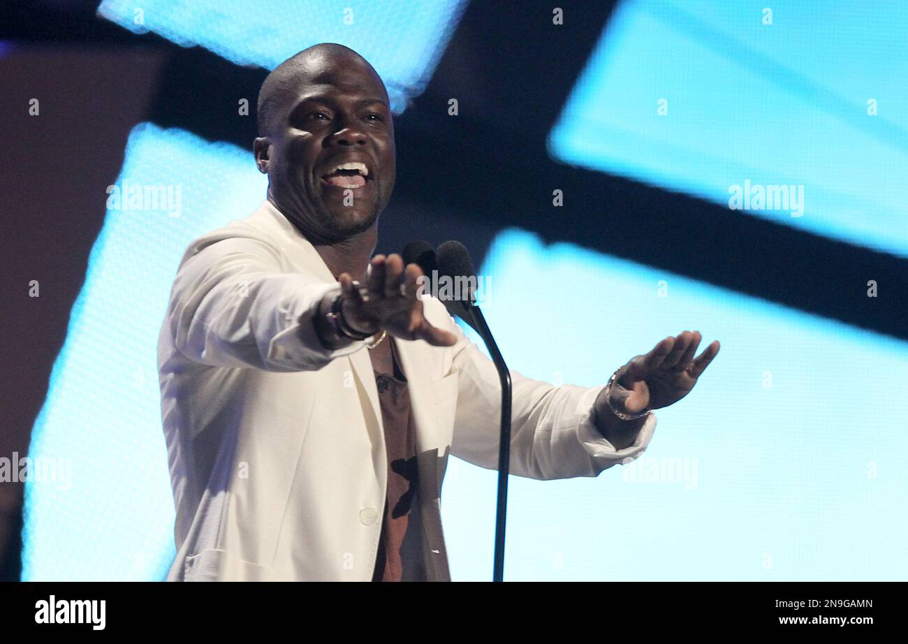 Kevin Hart introduces a performance at the BET Awards on Sunday, July 1 ...