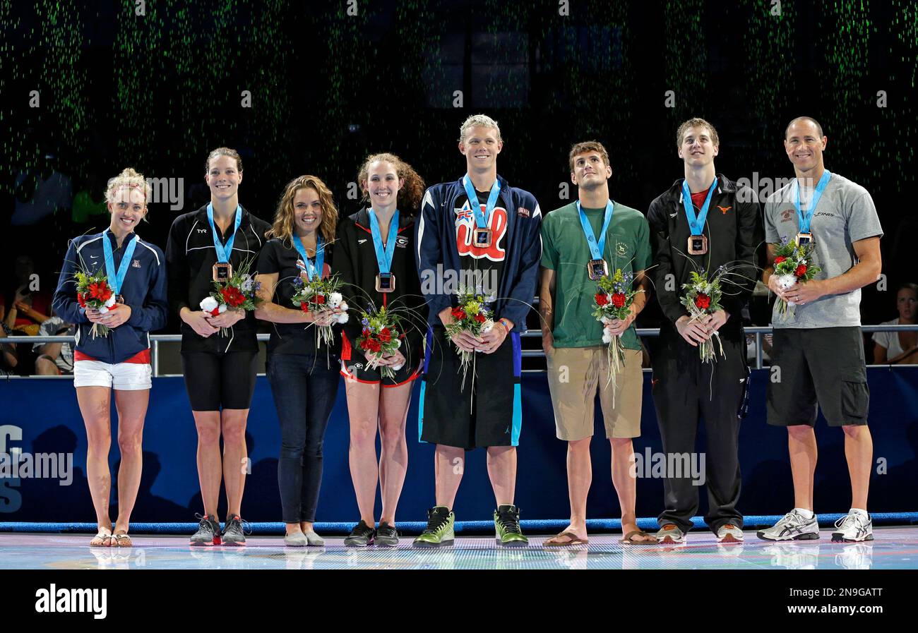 Alyssa Anderson, from left, Amanda Weir, Natalie Coughlin, Shannon ...