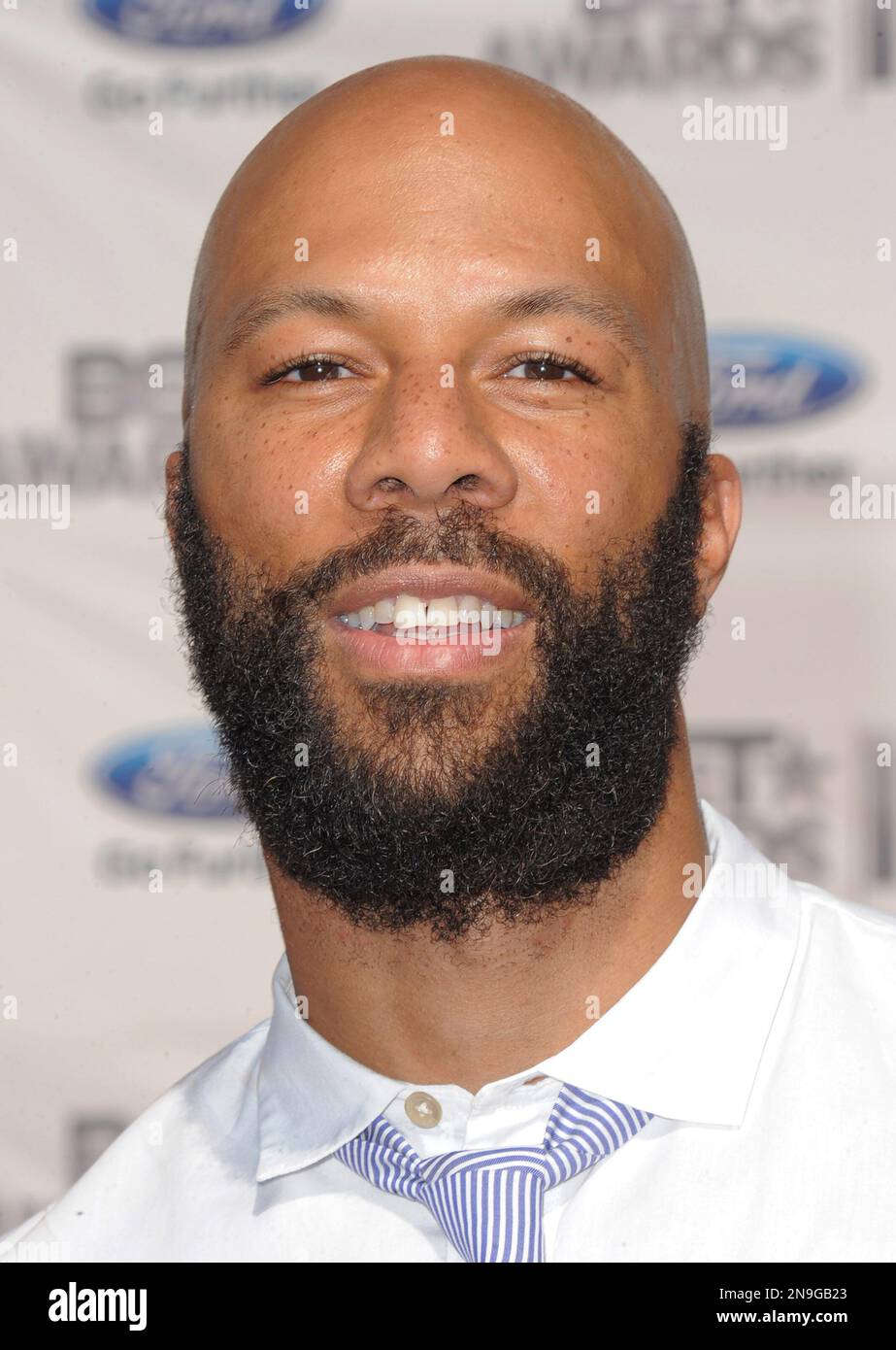 Common arrives at the BET Awards on Sunday, July 1, 2012, in Los ...