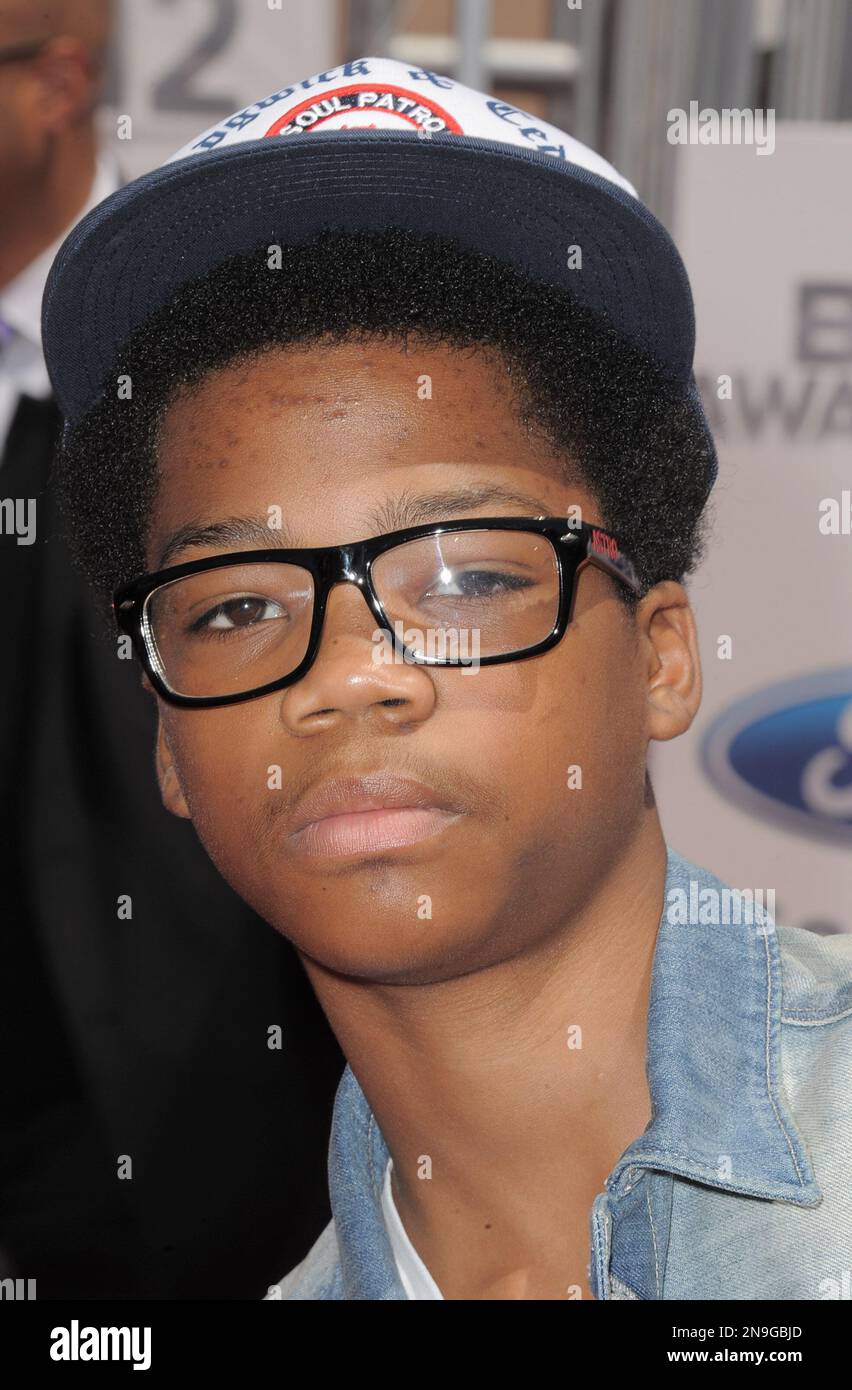 Brian Bradley, also known as Astro, arrives at the BET Awards on Sunday ...