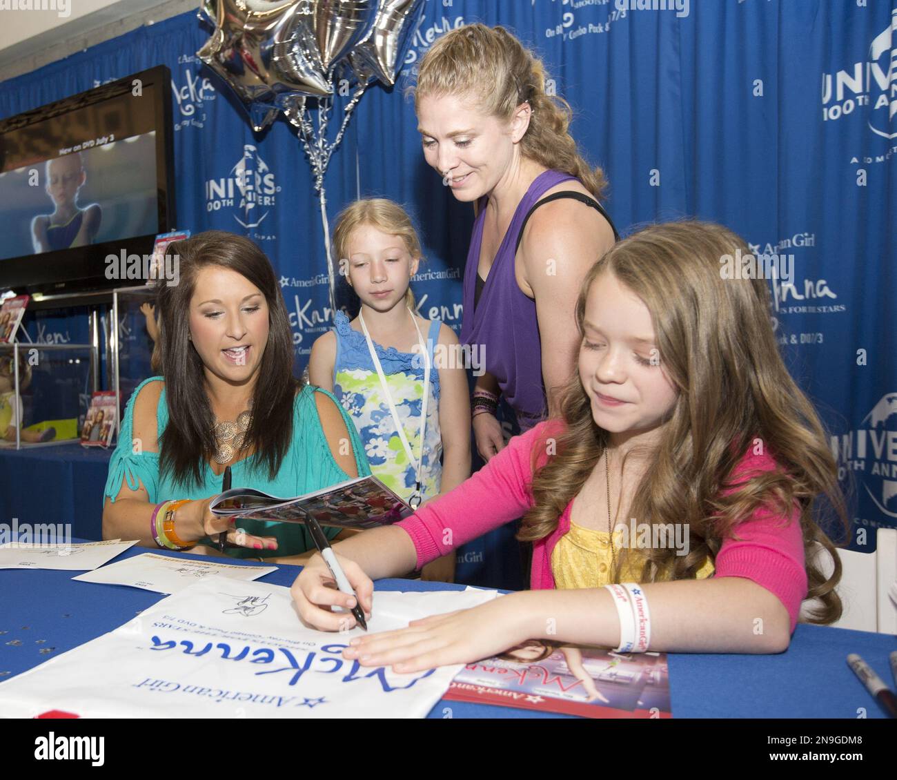 COMMERCIAL IMAGE - Olympic Champion Carly Patterson, left, and Jade ...