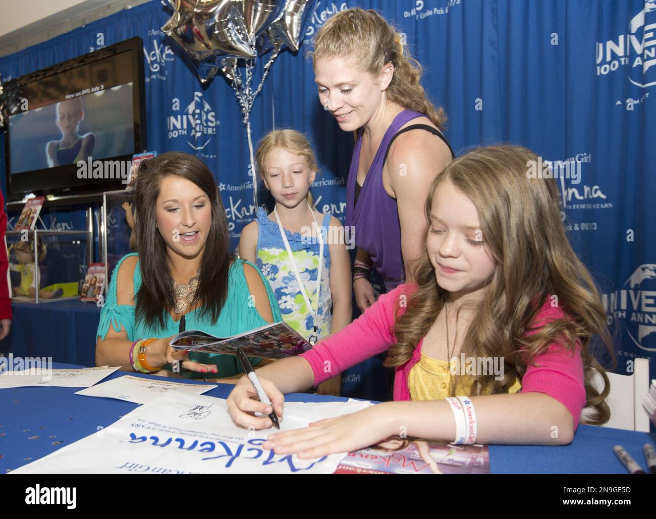 Olympic Champion Carly Patterson, lf, and Jade Pettyjohn, rt, star of ...