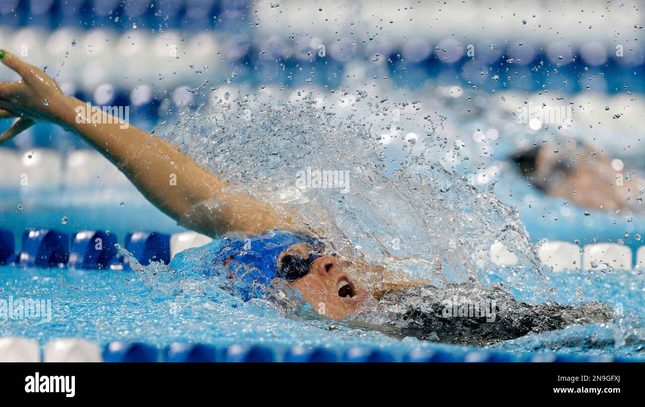 Elizabeth Beisel swims in the women's 200-meter backstroke final at the ...