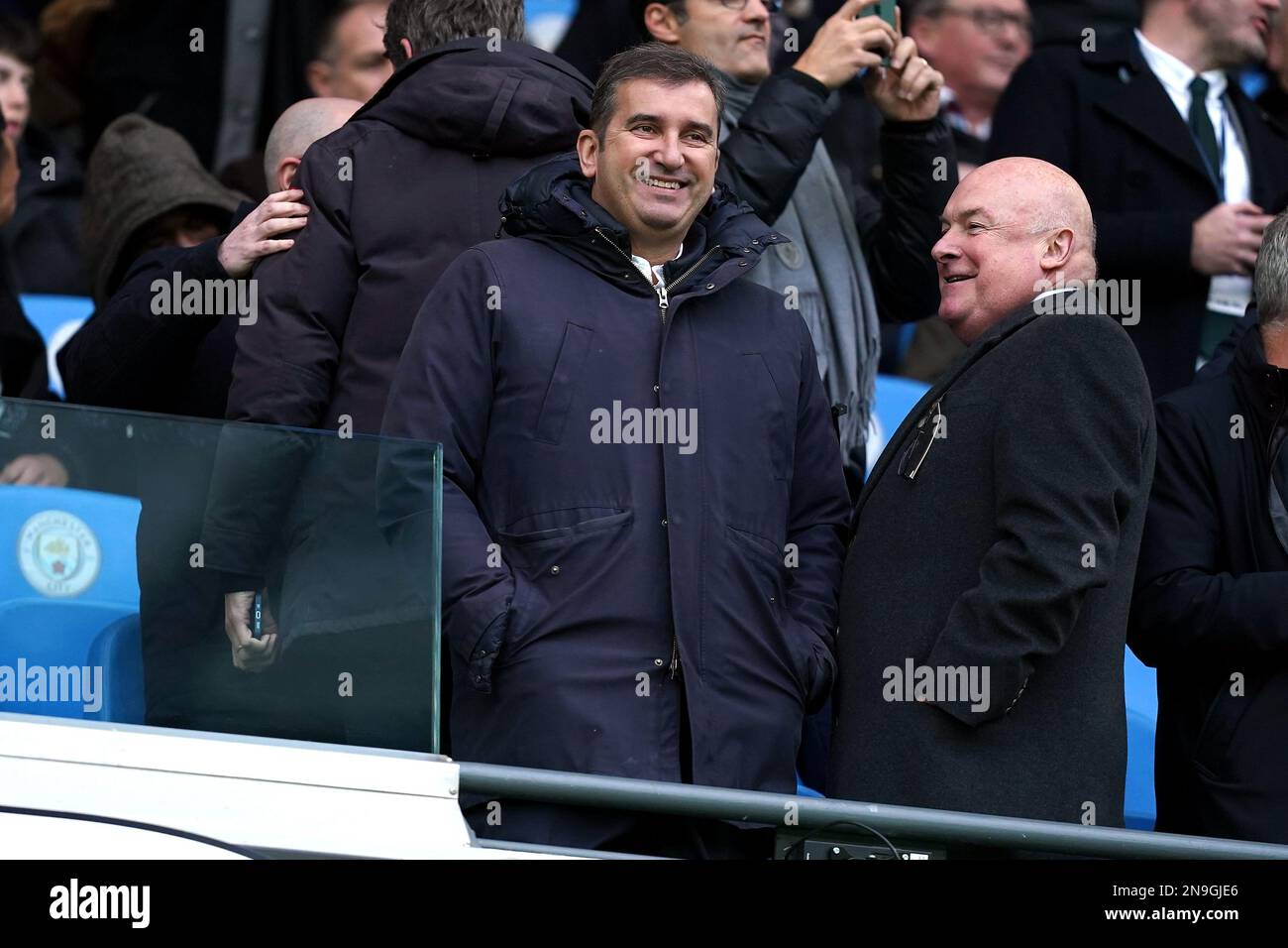 Manchester City chief executive officer Ferran Soriano (left) and board ...