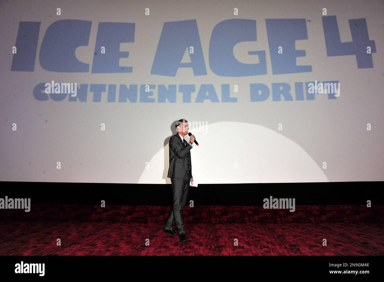 Greg Stevens arrives at the Ice Age 4 Continental Drift Gala Screening ...