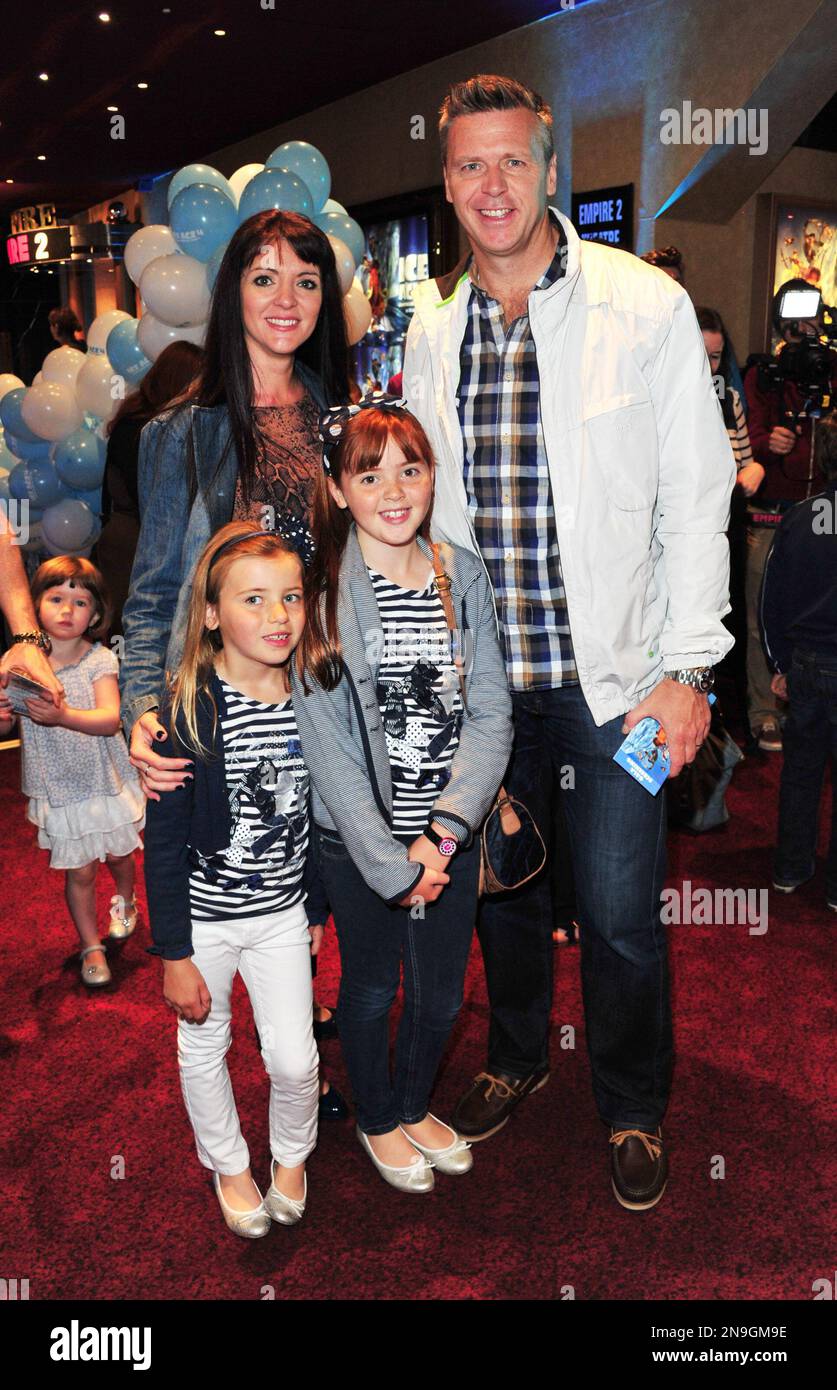 Clare Backley, Steve Backley, Sophia Backley, Ellese Backley arrives at ...