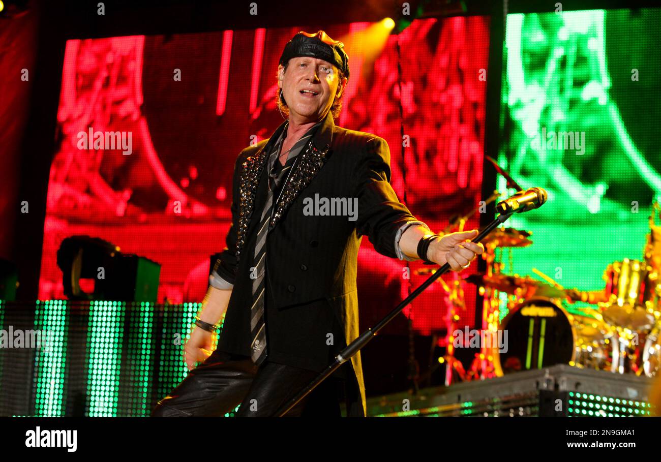 Singer Klaus Meine of the Scorpions performs on FridayJune 29, 2012 at ...