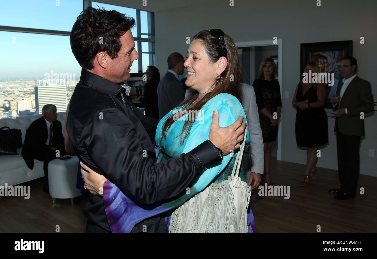 Mark Steines, left, and actress Camryn Manheim attend the Mark Steines ...