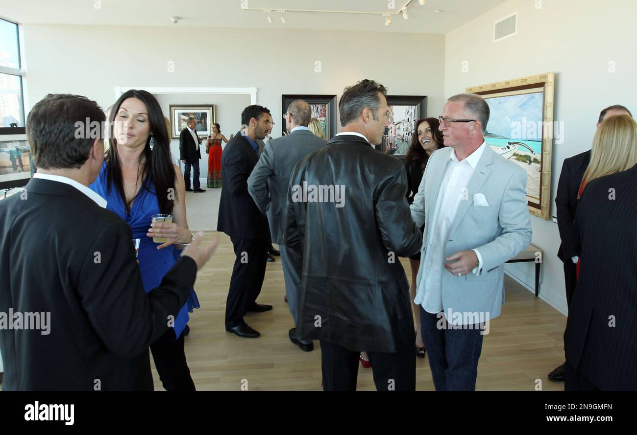 A general view of the Mark Steines photography debut exhibit at The ...