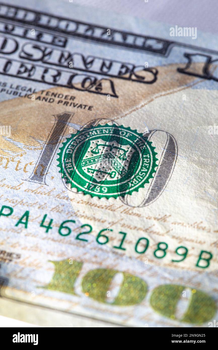 Benjamin Franklin is featured on the federal reserve bank note $100 ...