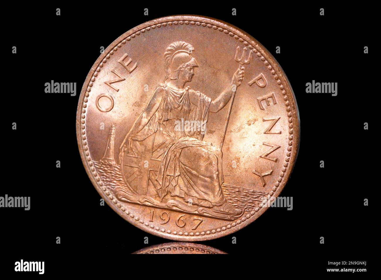 One penny reverse side hi-res stock photography and images - Alamy