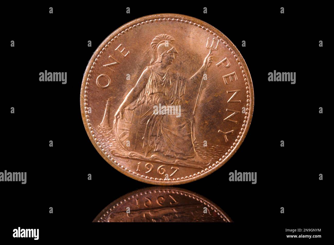 1967 penny reverse hi-res stock photography and images - Alamy