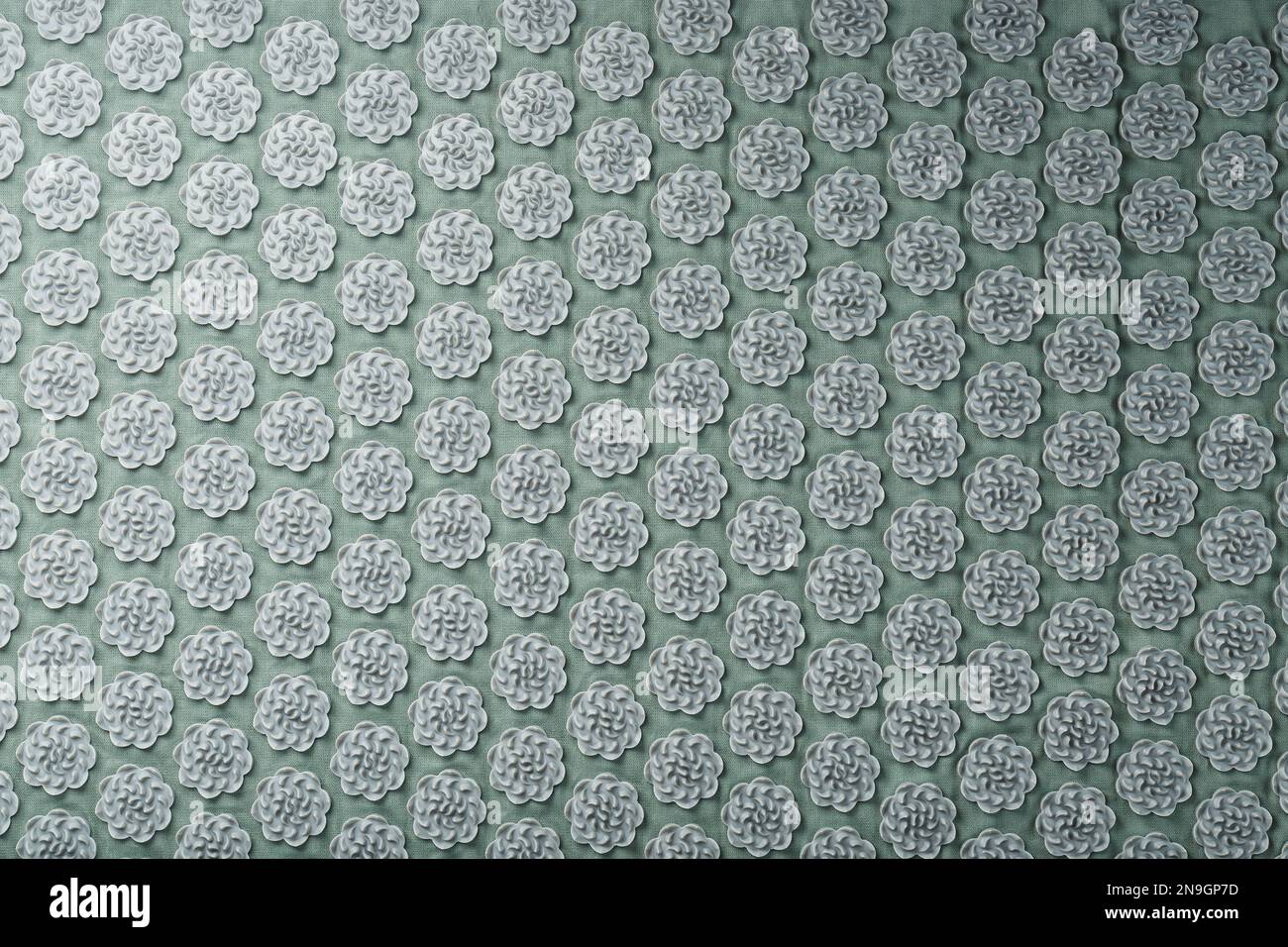 Massage mat with prickly spikes Kuznetsov applicator top view. Full ...