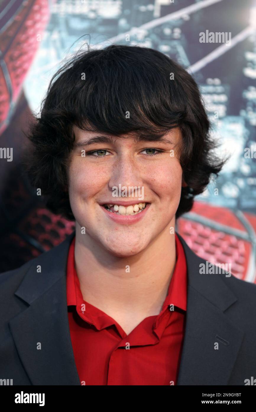 Noah Dahl attends the world premiere of "The Amazing Spider-Man" at the ...