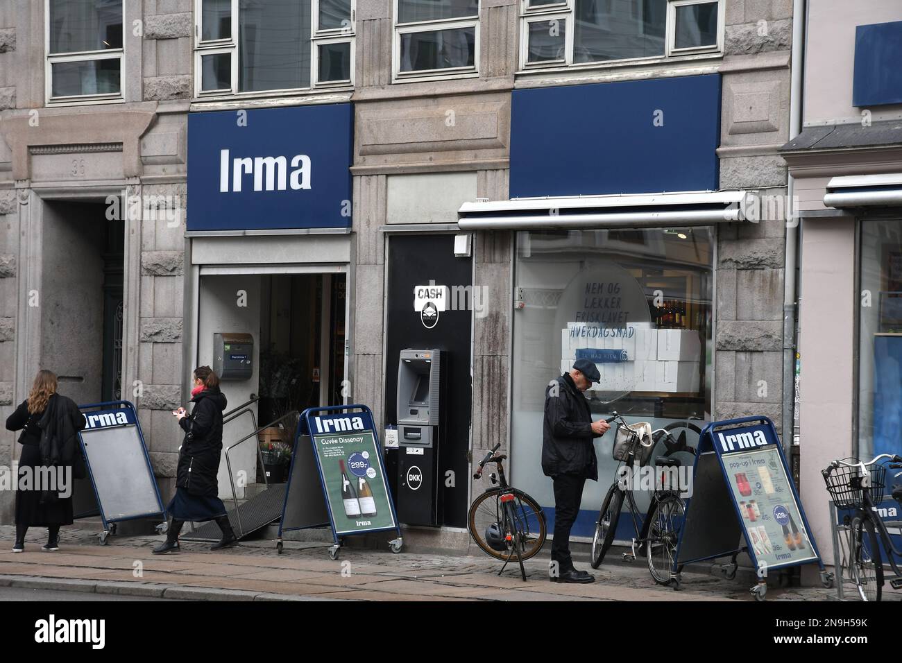Copenhagen/Denmark/12 February 2023/Irma food market Denmark oldest ...