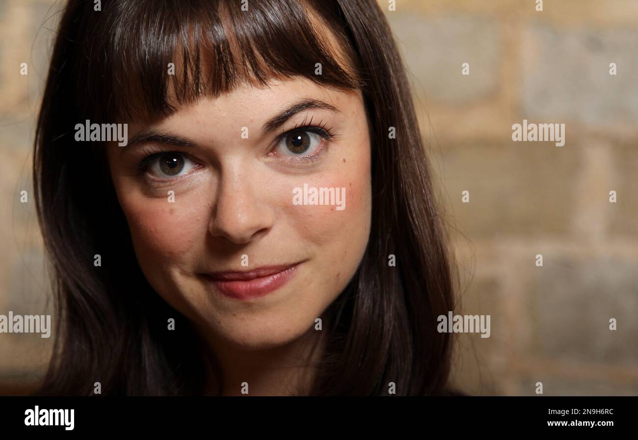 Actress Emily Yetter, from the upcoming play "The Exorcist", poses for ...