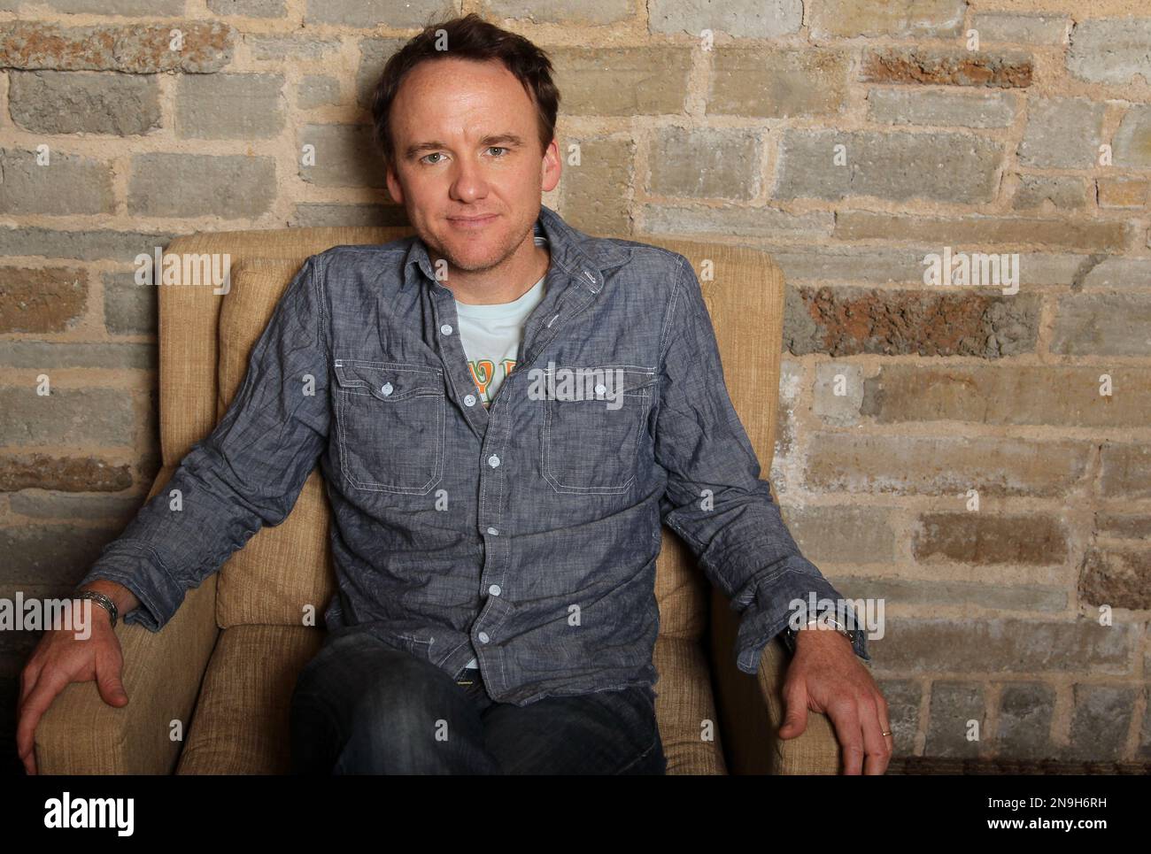 Actor David Wilson Barnes, from the upcoming play "The Exorcist", poses ...