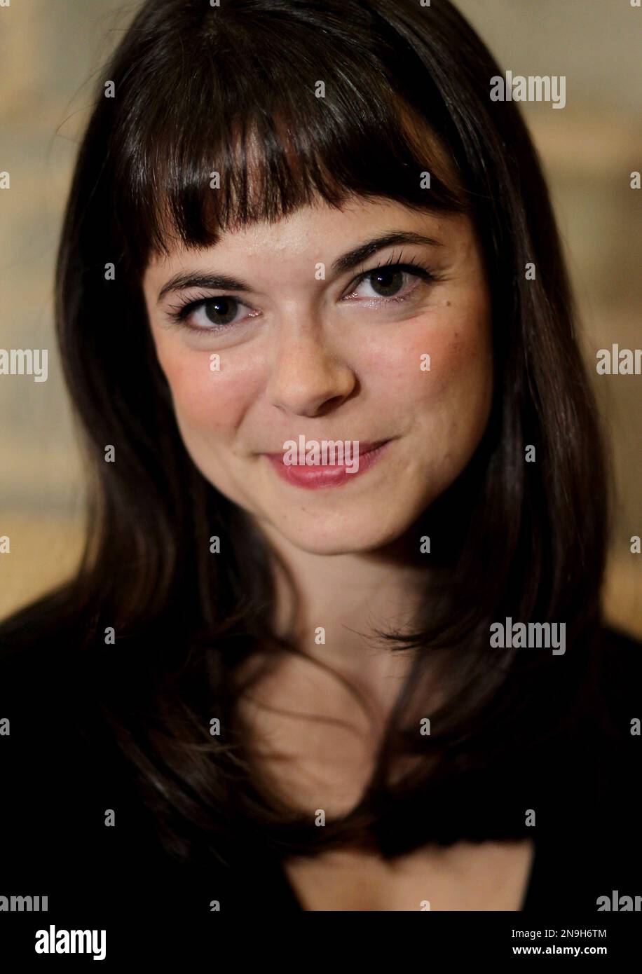 Actress Emily Yetter, from the upcoming play "The Exorcist", poses for ...