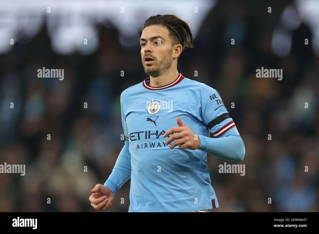 Jack Grealish #10 of Manchester City during the Premier League match ...