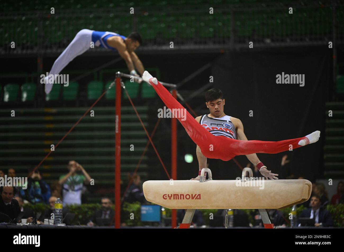 Yumin Abbadini (Pro Carate) pommel horse during the Gymnastics Artistic ...