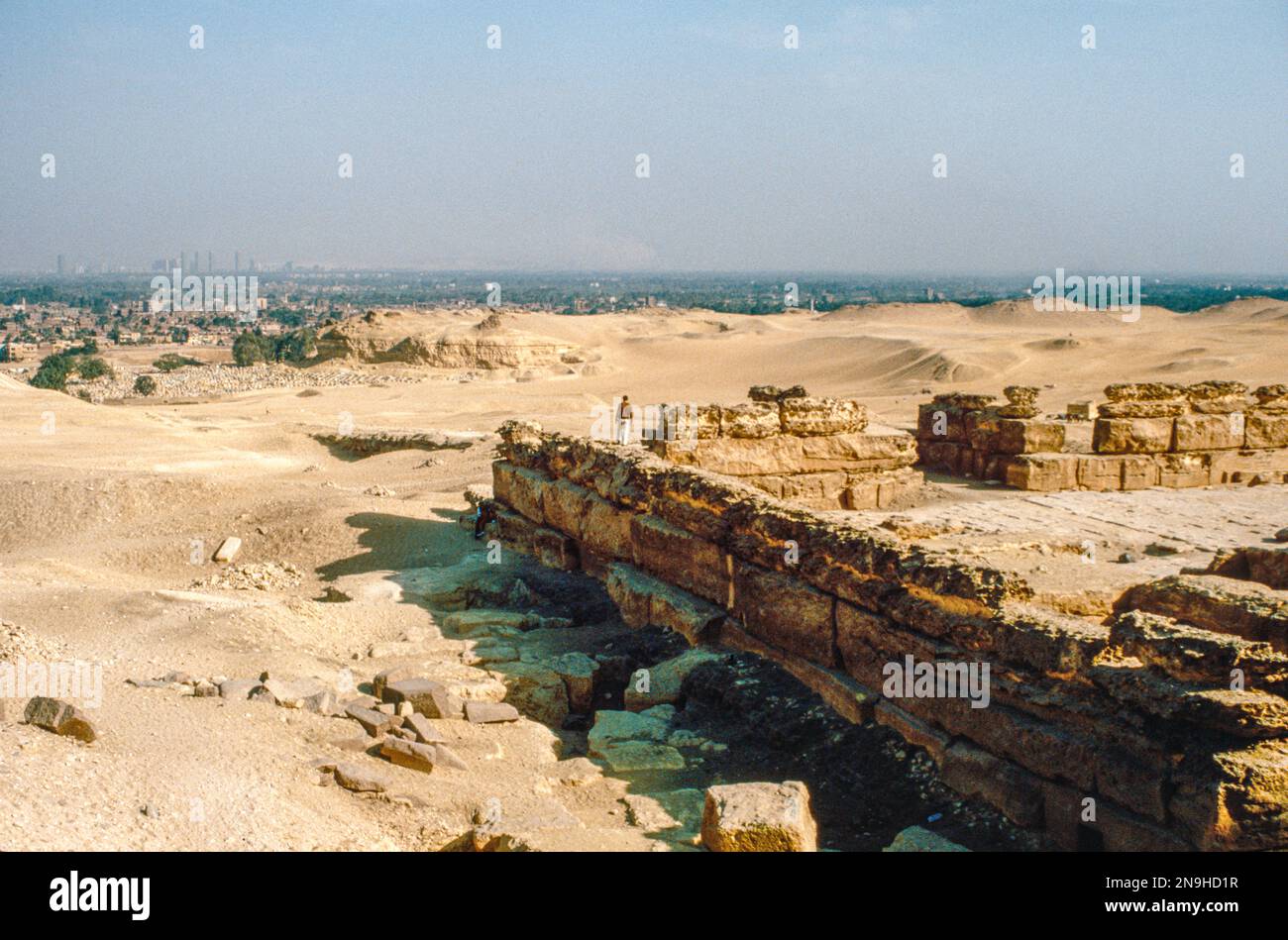 Giza, Menkaure Causeway - The causeway the stretches form the Pyramid ...