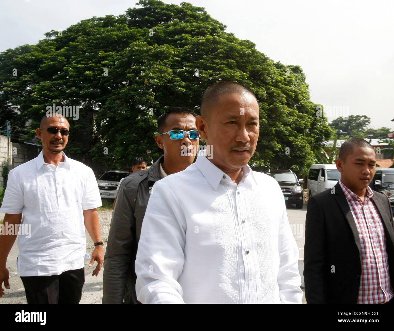 Maguindanao Gov. Esmael Mangudadatu, second from right, whose wife and ...