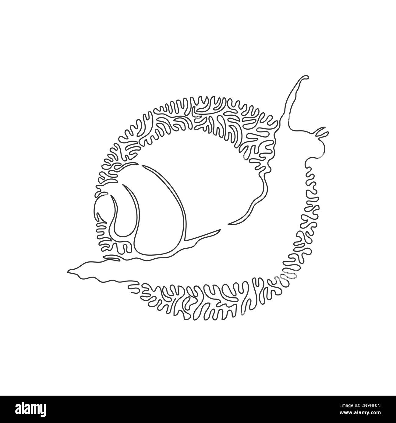 Small garden curve Stock Vector Images - Alamy