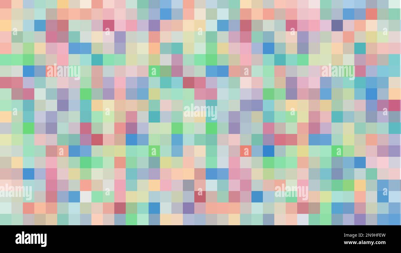 An illustrated background of colorful pixels, many squares Stock Photo ...