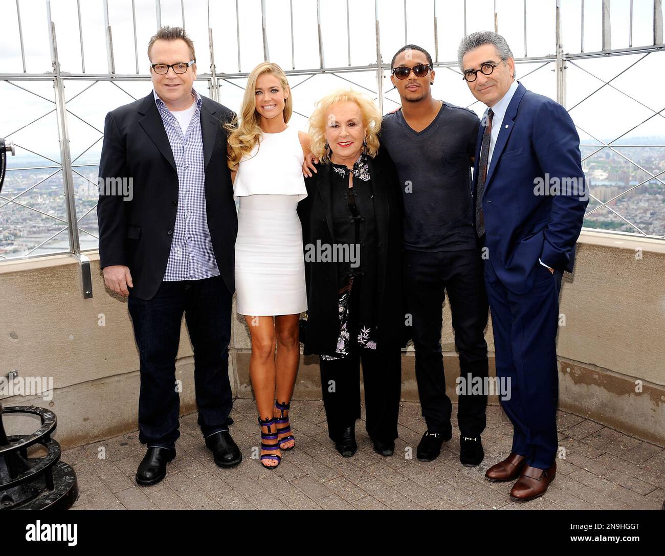 Cast members of "Tyler Perry's Madea's Witness Protection", from left ...