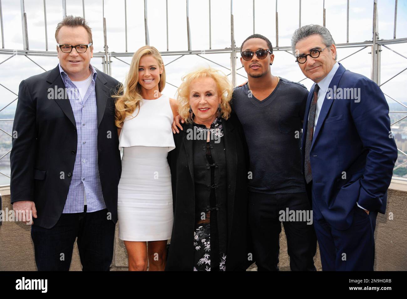 Cast members of "Tyler Perry's Madea's Witness Protection", from left ...