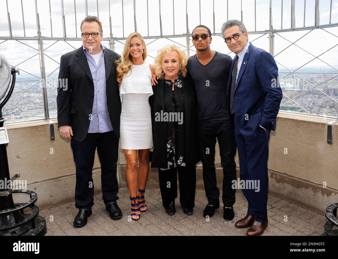 Cast members of "Tyler Perry's Madea's Witness Protection", from left ...