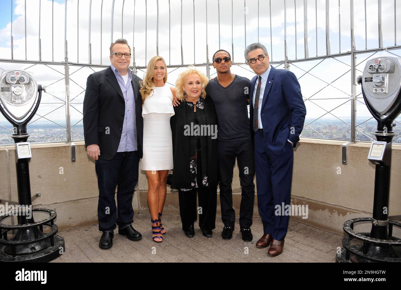 Cast members of "Tyler Perry's Madea's Witness Protection", from left ...