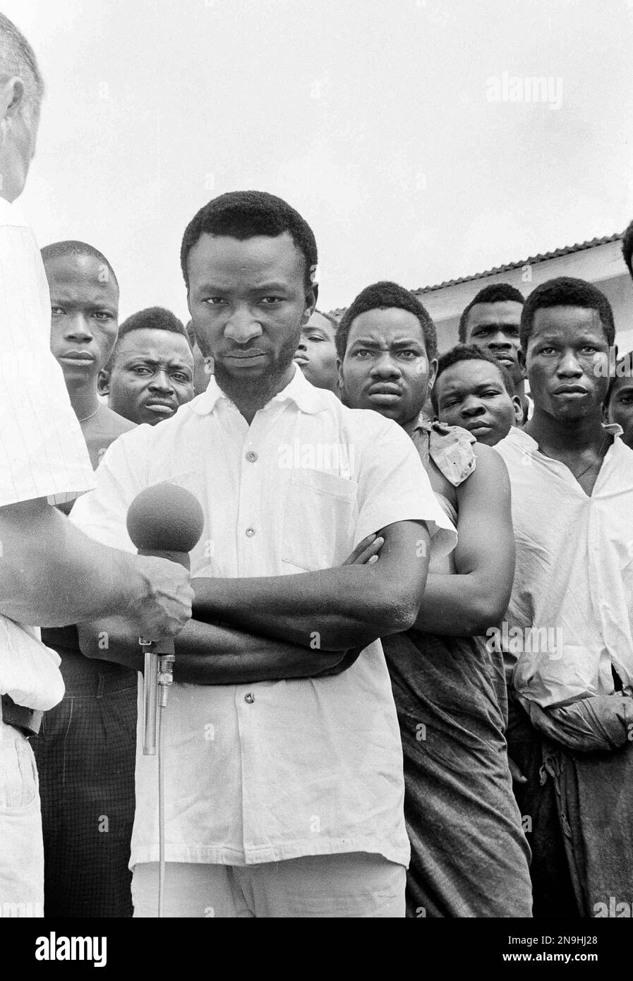 Sub Lieutenant Nicholas Ohiaeri, 32, of the Biafran Navy is shown in ...
