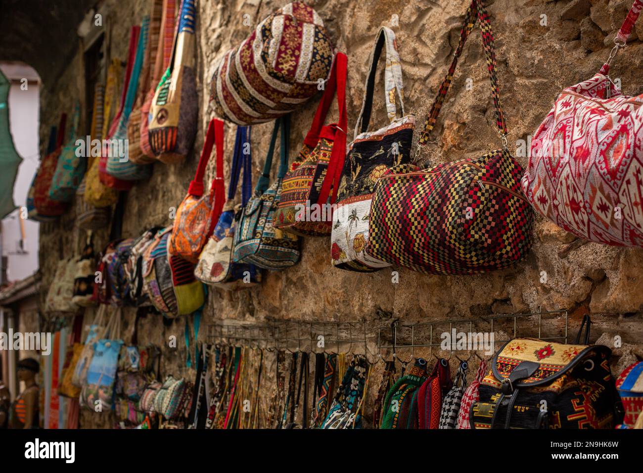 turkey street with souvenir shops Stock Photo - Alamy