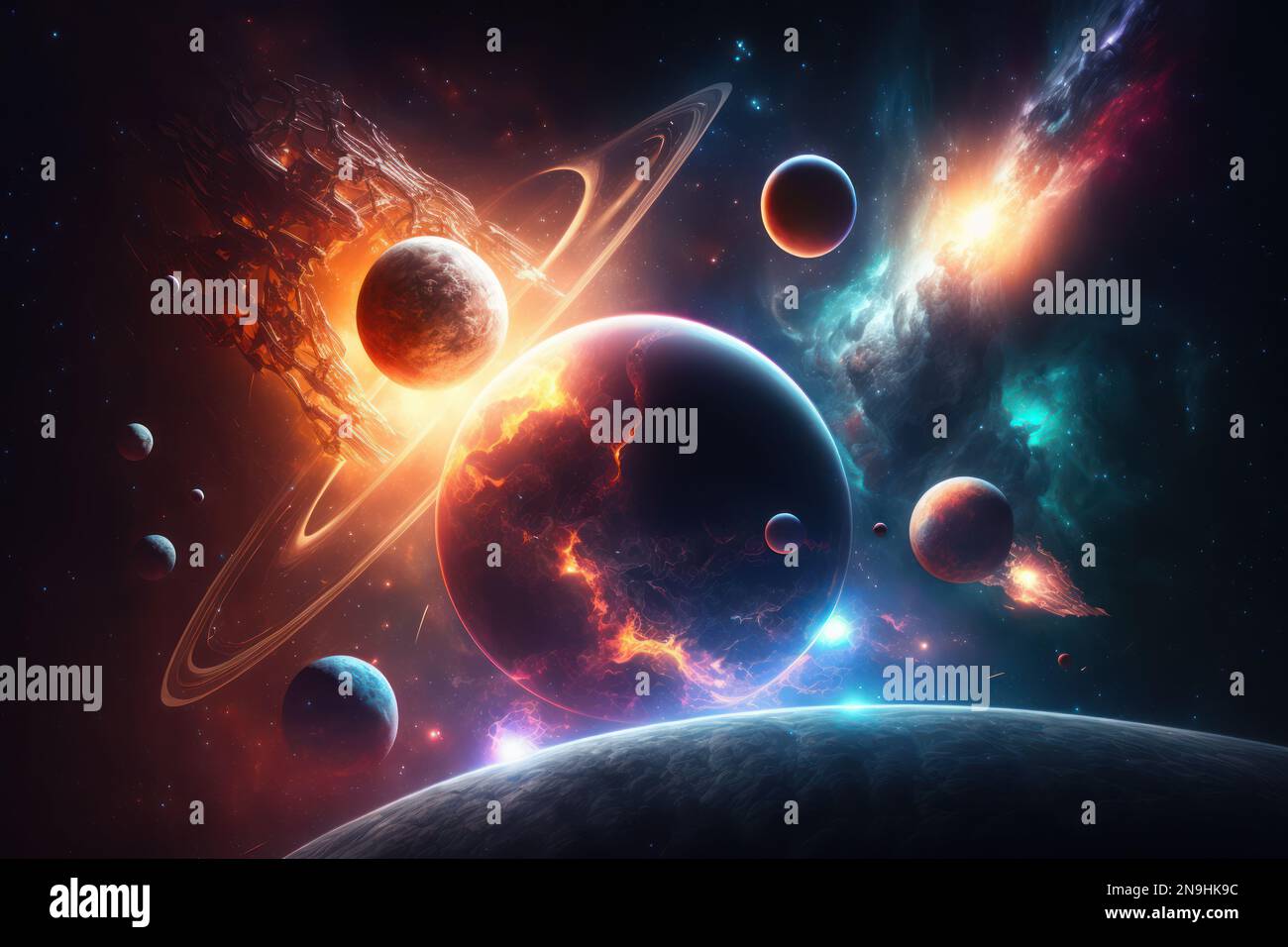 Galactic star cluster hi-res stock photography and images - Alamy