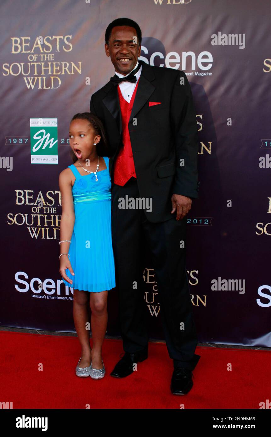 Actress Quvenzhané Wallis and actor Dwight Henry, first time actors who ...