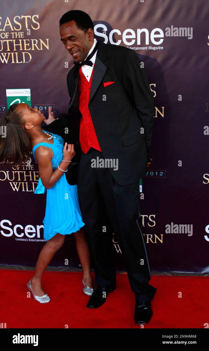 Actress Quvenzhané Wallis and actor Dwight Henry, first time actors who ...